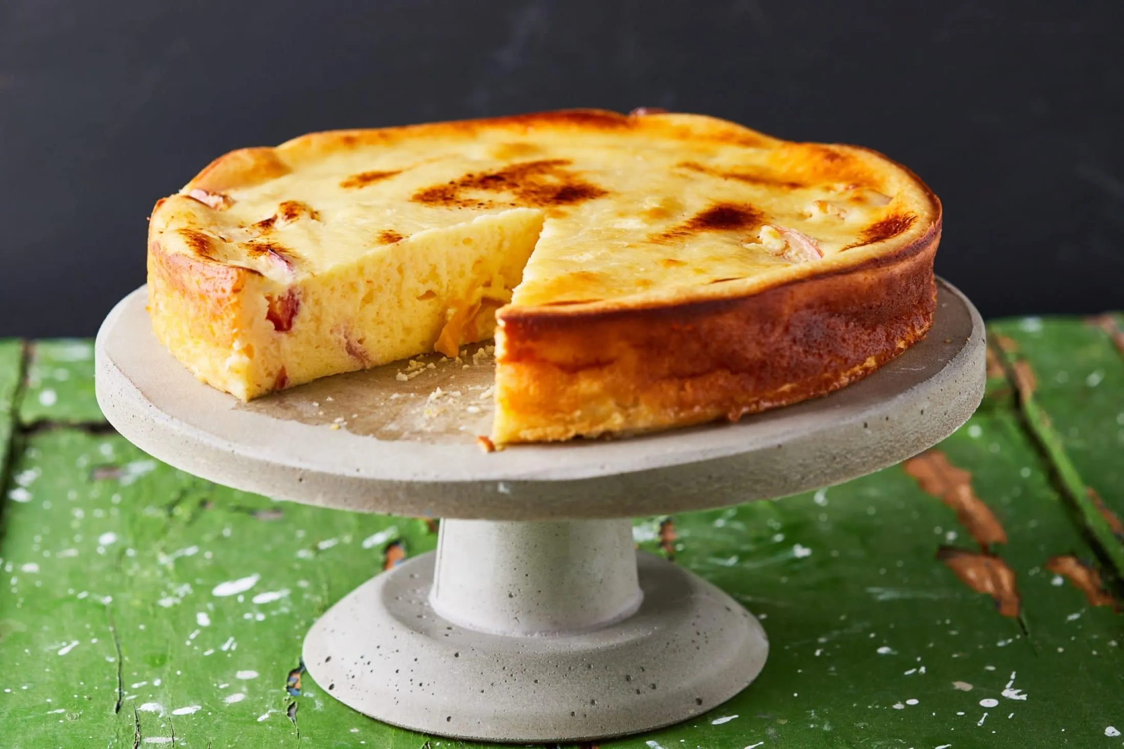 Barackos-fehér csokis sült sajttorta recept | Street Kitchen